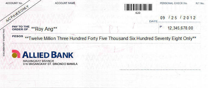 Check Writing Check Printing Software For The Philippines Banks